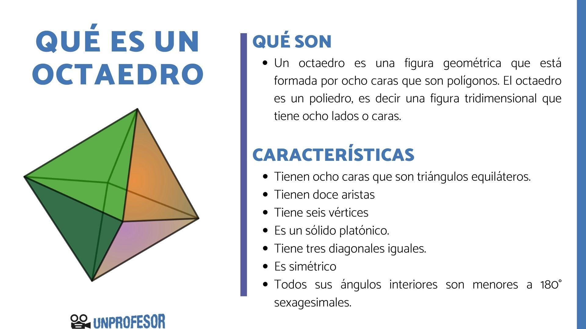 Qué es un OCTAEDRO y sus características