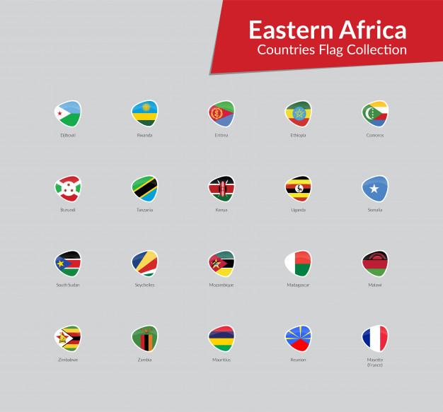 TODAS las banderas de ÁFRICA - completa LISTA por ZONAS!