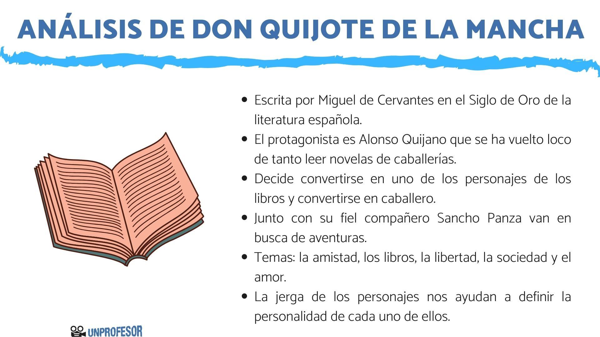 ANÁLISIS literario de DON QUIJOTE de la Mancha de Cervantes - RESUMEN!