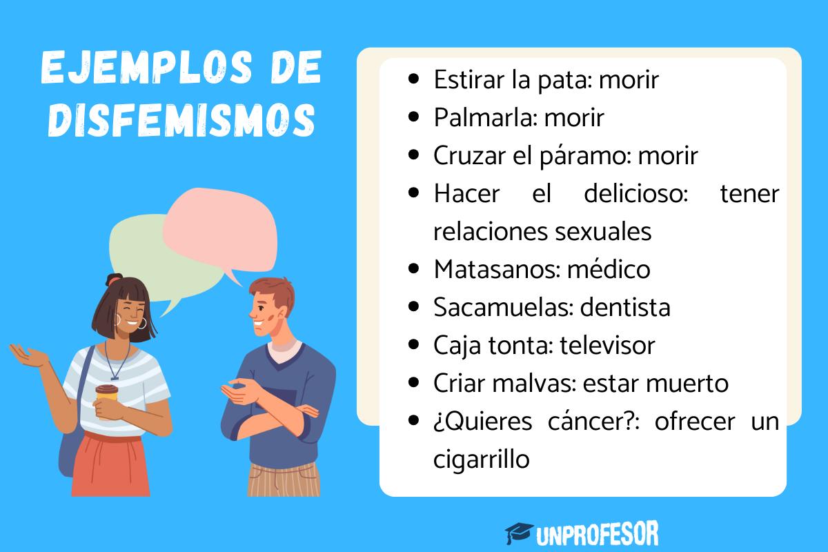 26 ejemplos de DISFEMISMO