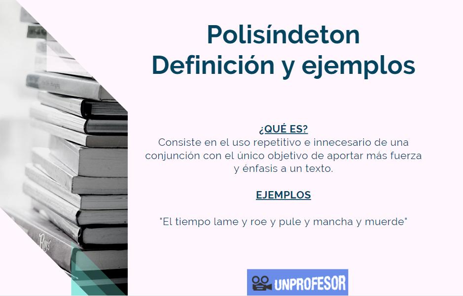 POLISÍNDETON: definición y ejemplos - ¡¡FÁCIL para ESTUDIAR!!