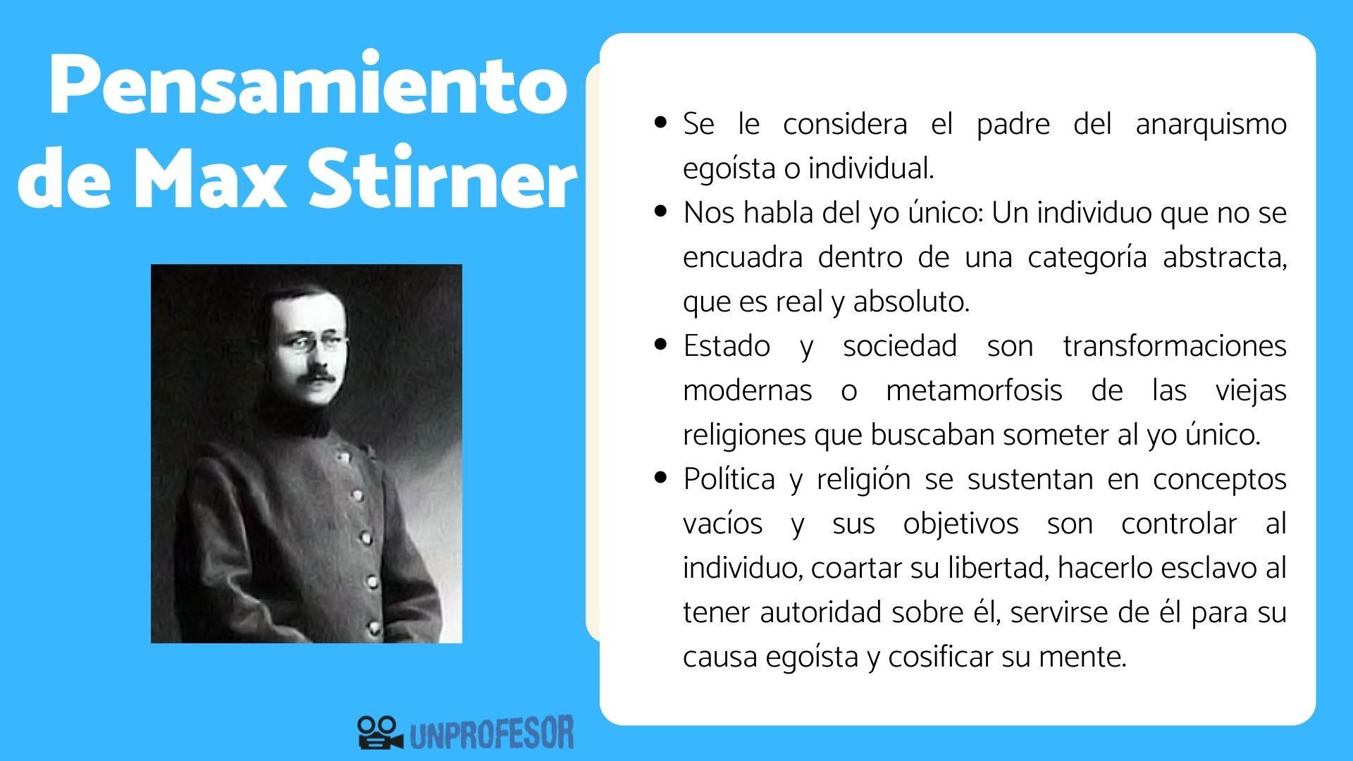 Pensamiento de Max STIRNER - Resumen + vídeos!