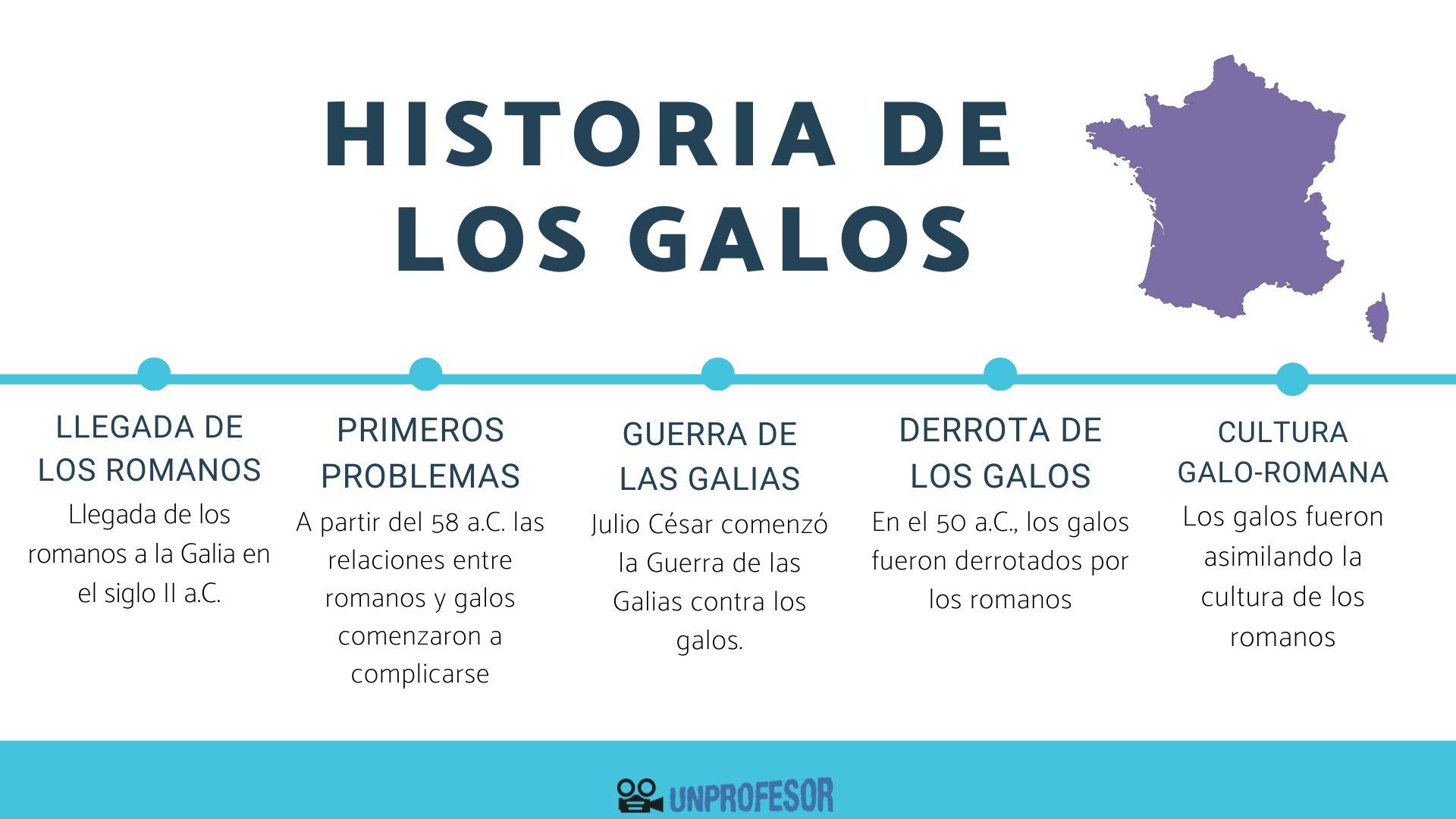 Historia de los GALOS de Francia - resumen y vídeo