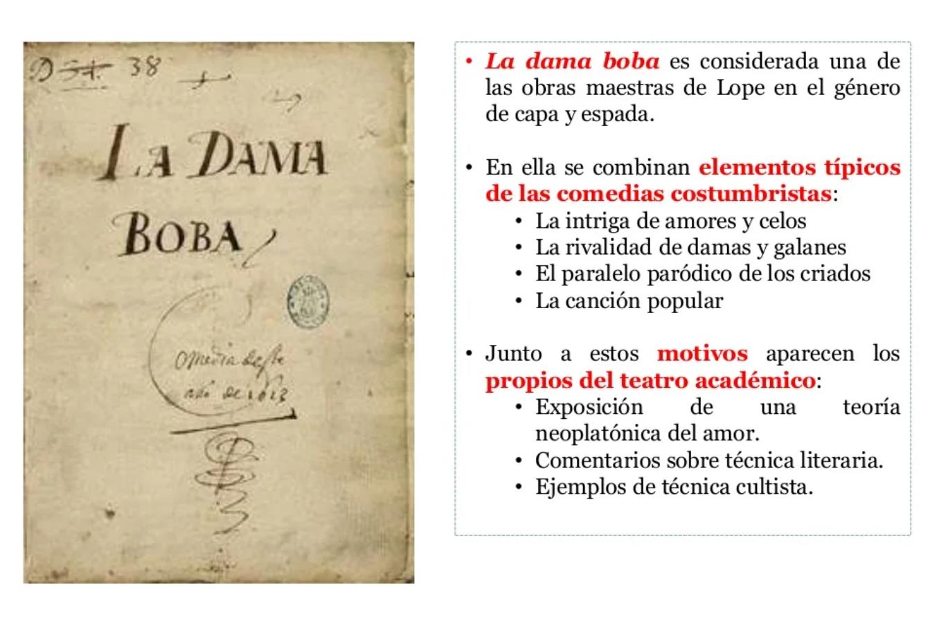La dama boba de LOPE de Vega - RESUMEN corto
