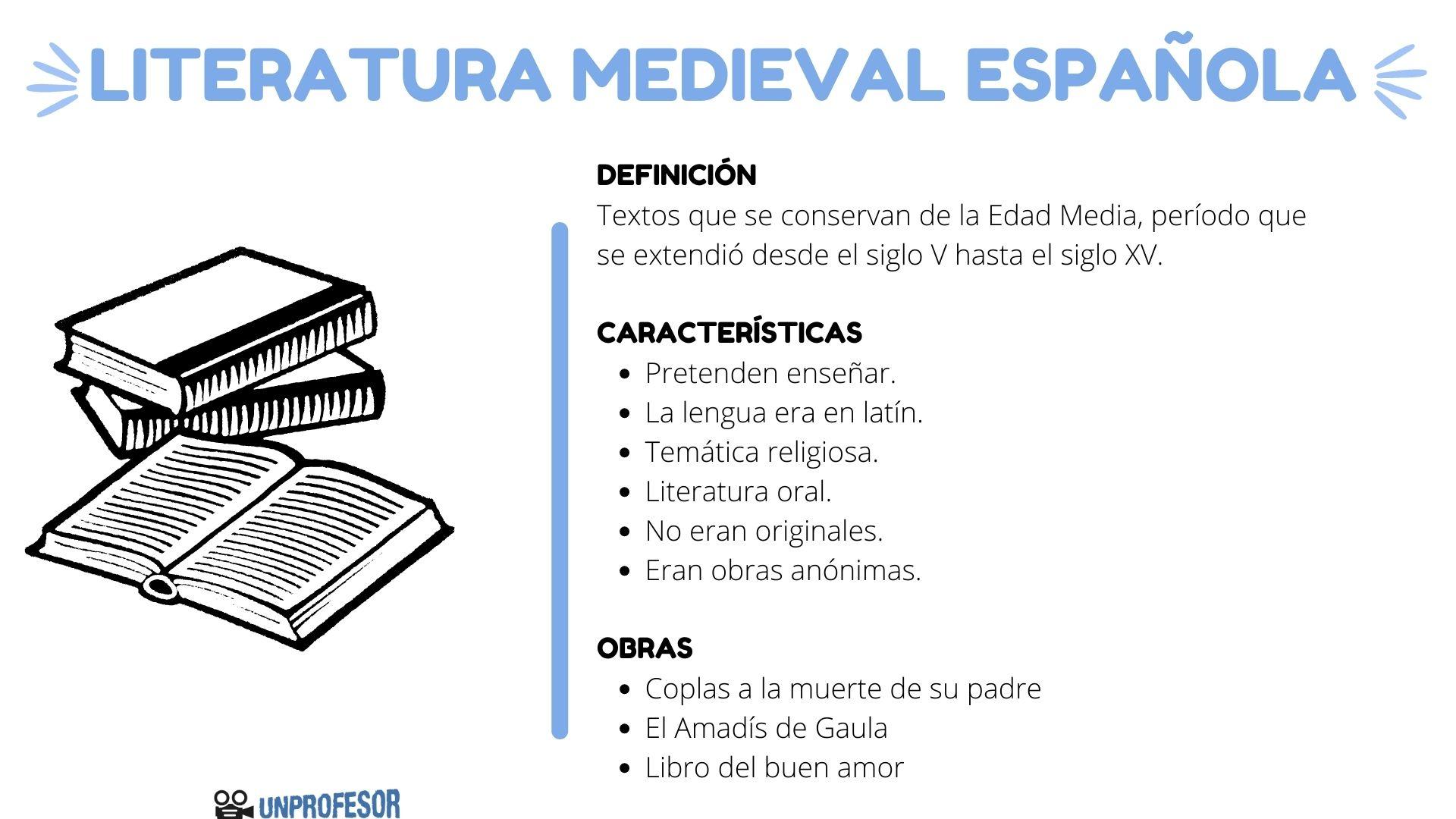 Literatura MEDIEVAL española - resumen