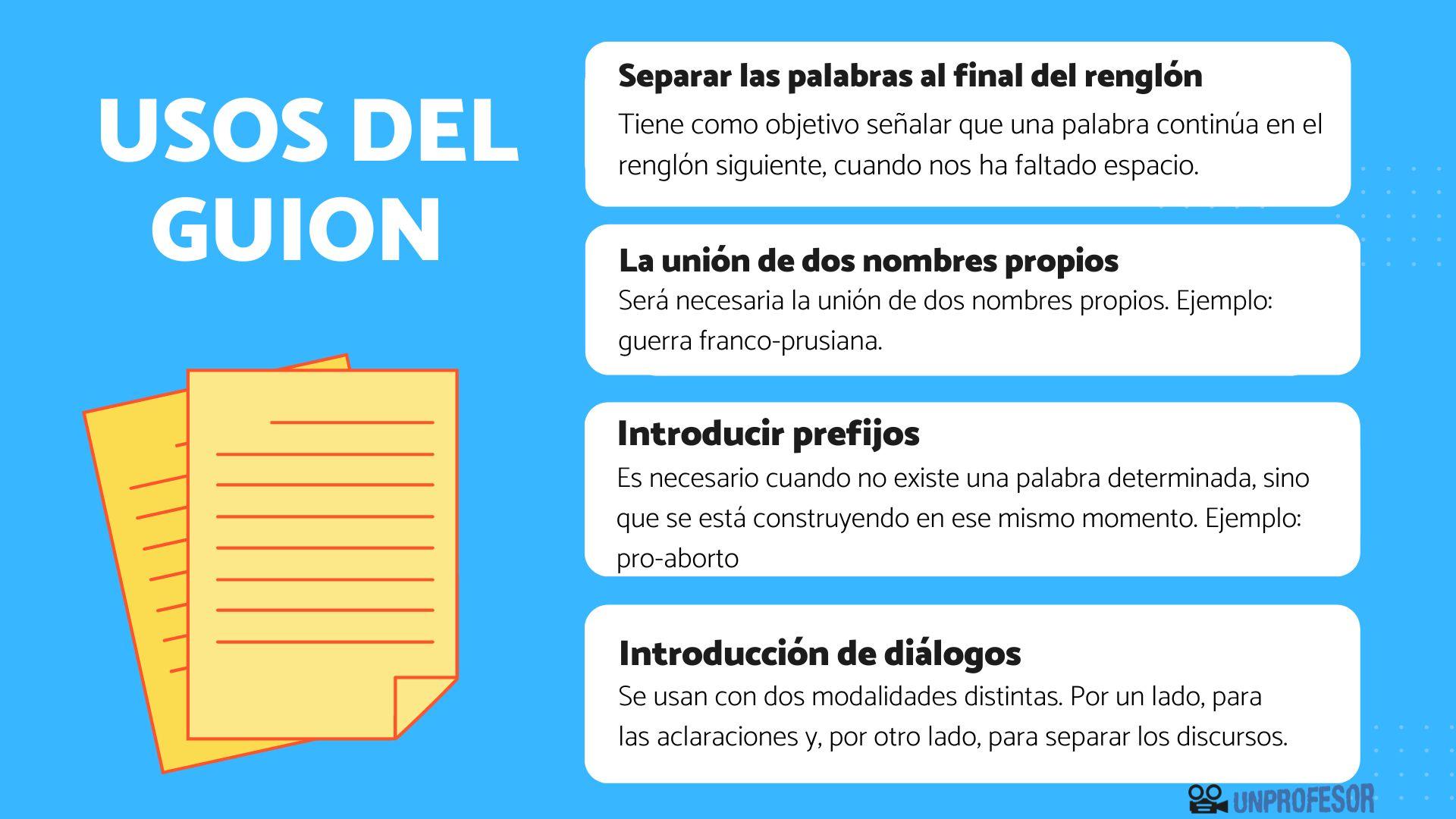 4 reglas del uso del GUION - con EJEMPLOS!
