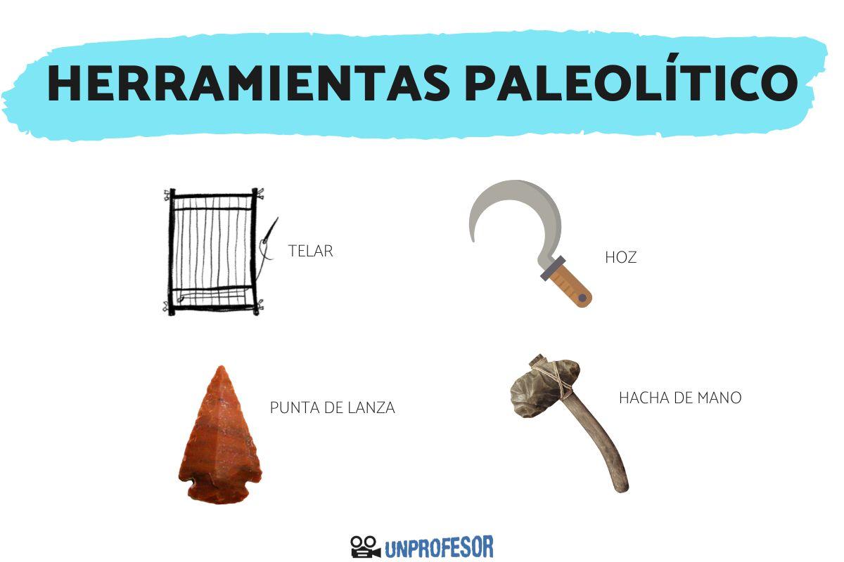 9 herramientas del PALEOLÍTICO - resumen para niños