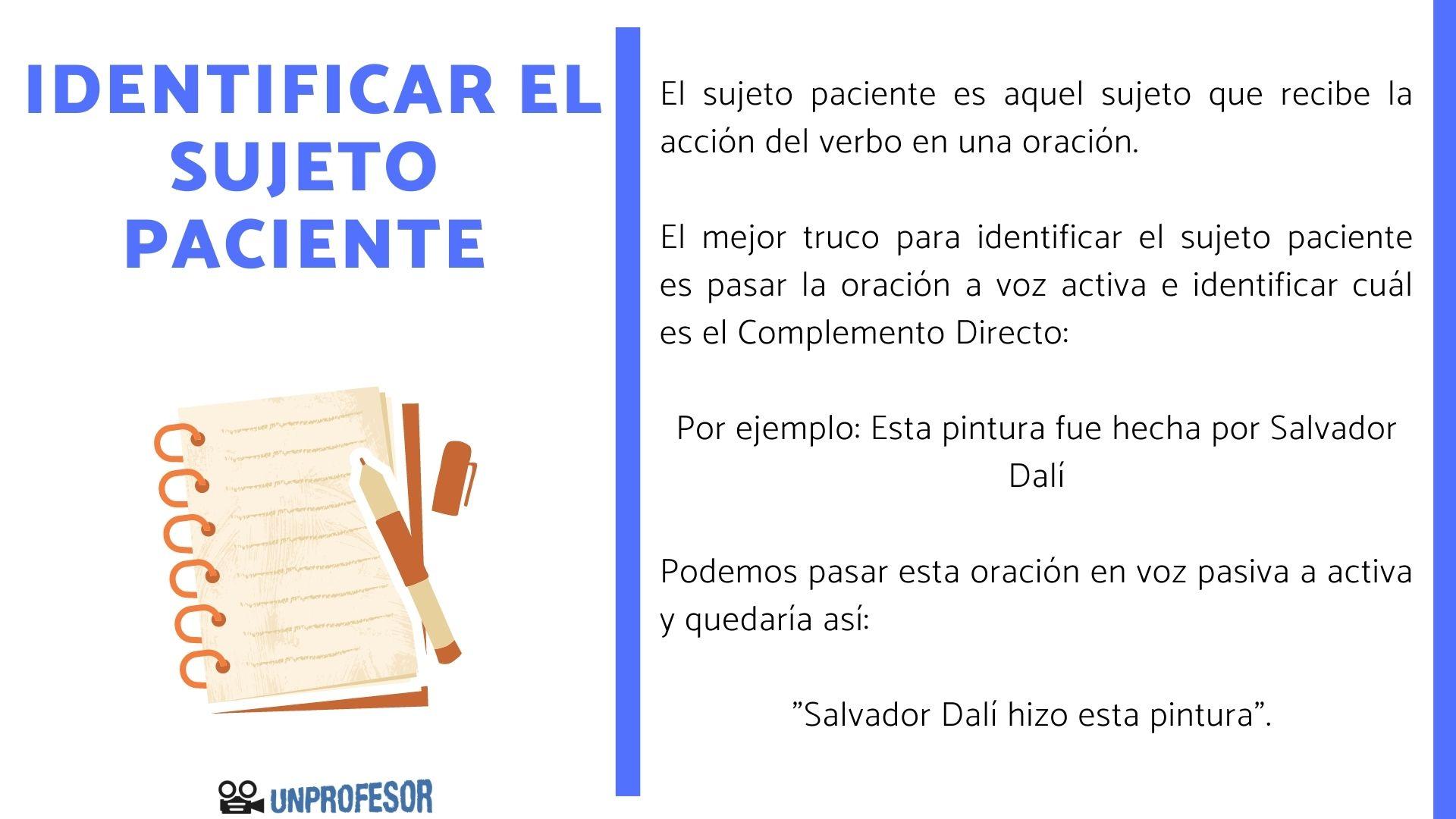 3 pasos para identificar el SUJETO paciente - fácil! 3 pasos para identificar el SUJETO paciente - fácil!
