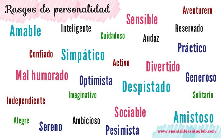 Completa LISTA de ADJETIVOS de PERSONALIDAD - ¡¡EJERCICIOS + SOLUCIONES!!
