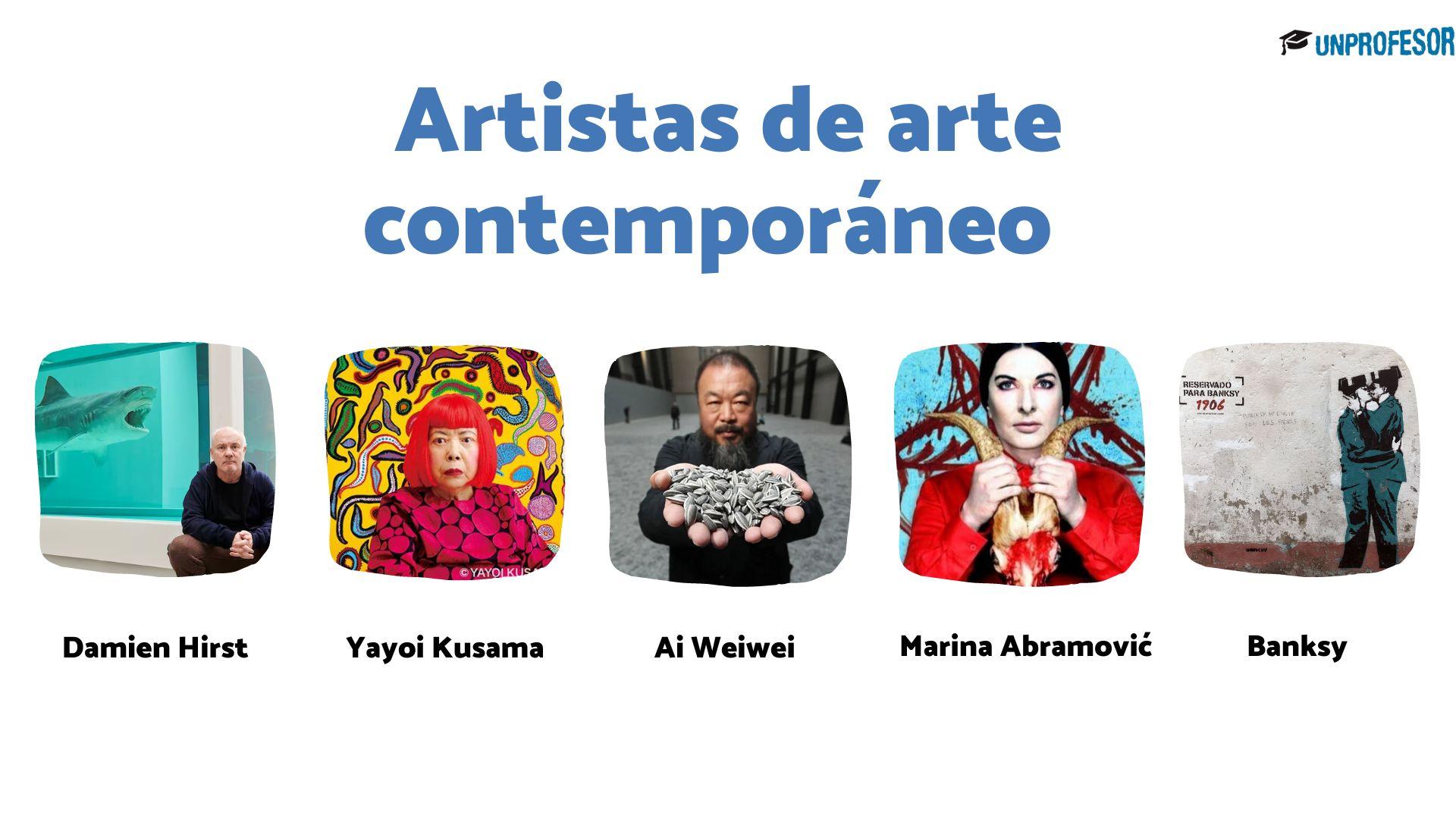 5 artistas de arte CONTEMPORÁNEO y sus obras