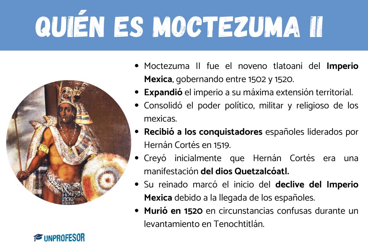 Quién es MOCTEZUMA II y qué hizo - RESUMEN