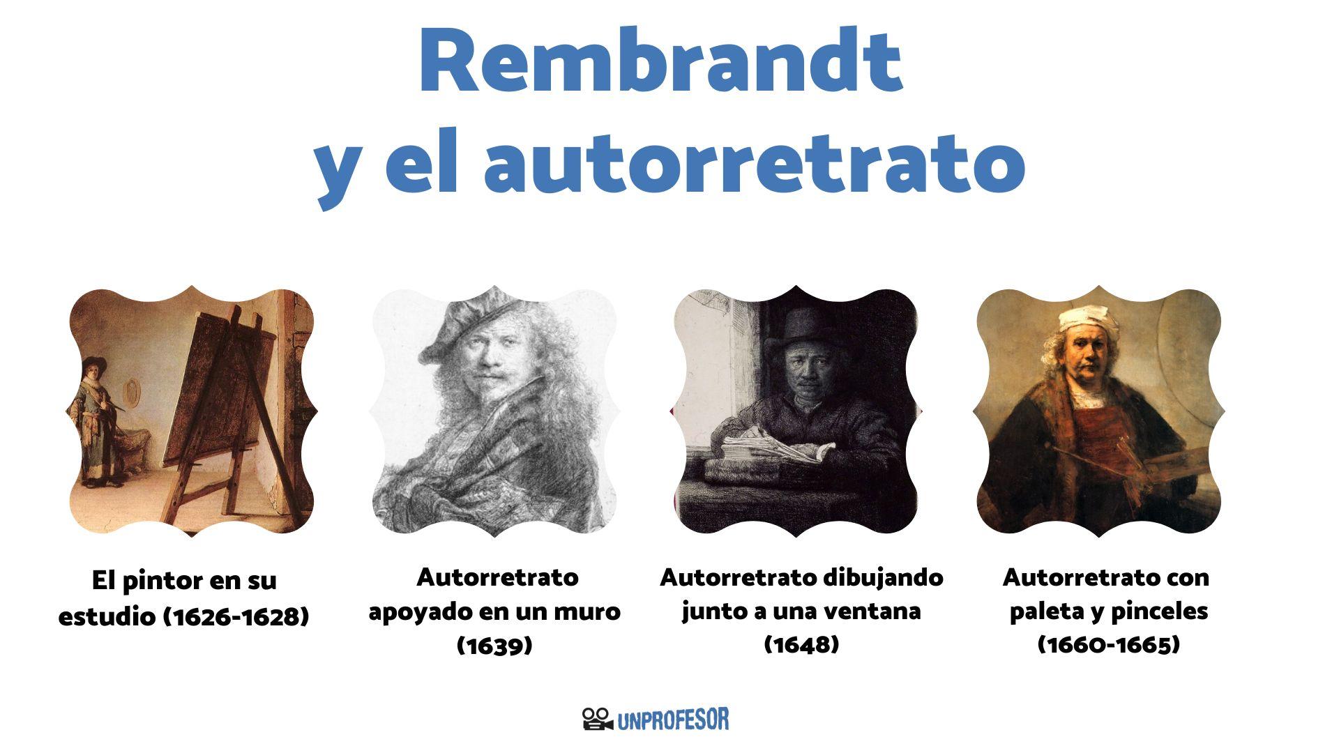 Rembrandt y el autorretrato: 4 obras importantes