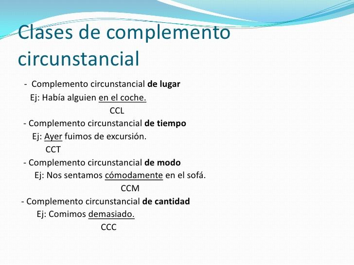 Ejemplos de COMPLEMENTO circunstancial - con vídeos + EJERCICIOS resueltos!