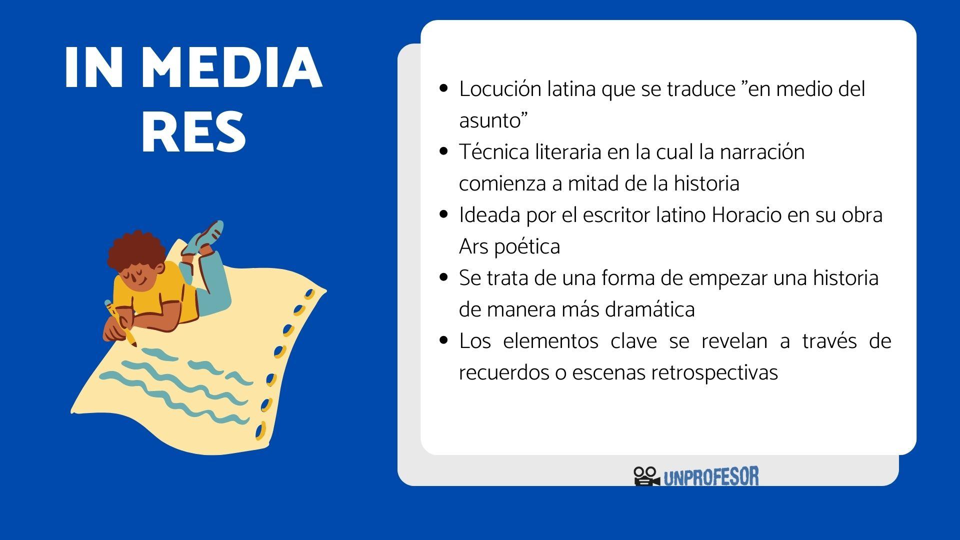 In media res: significado y ejemplos