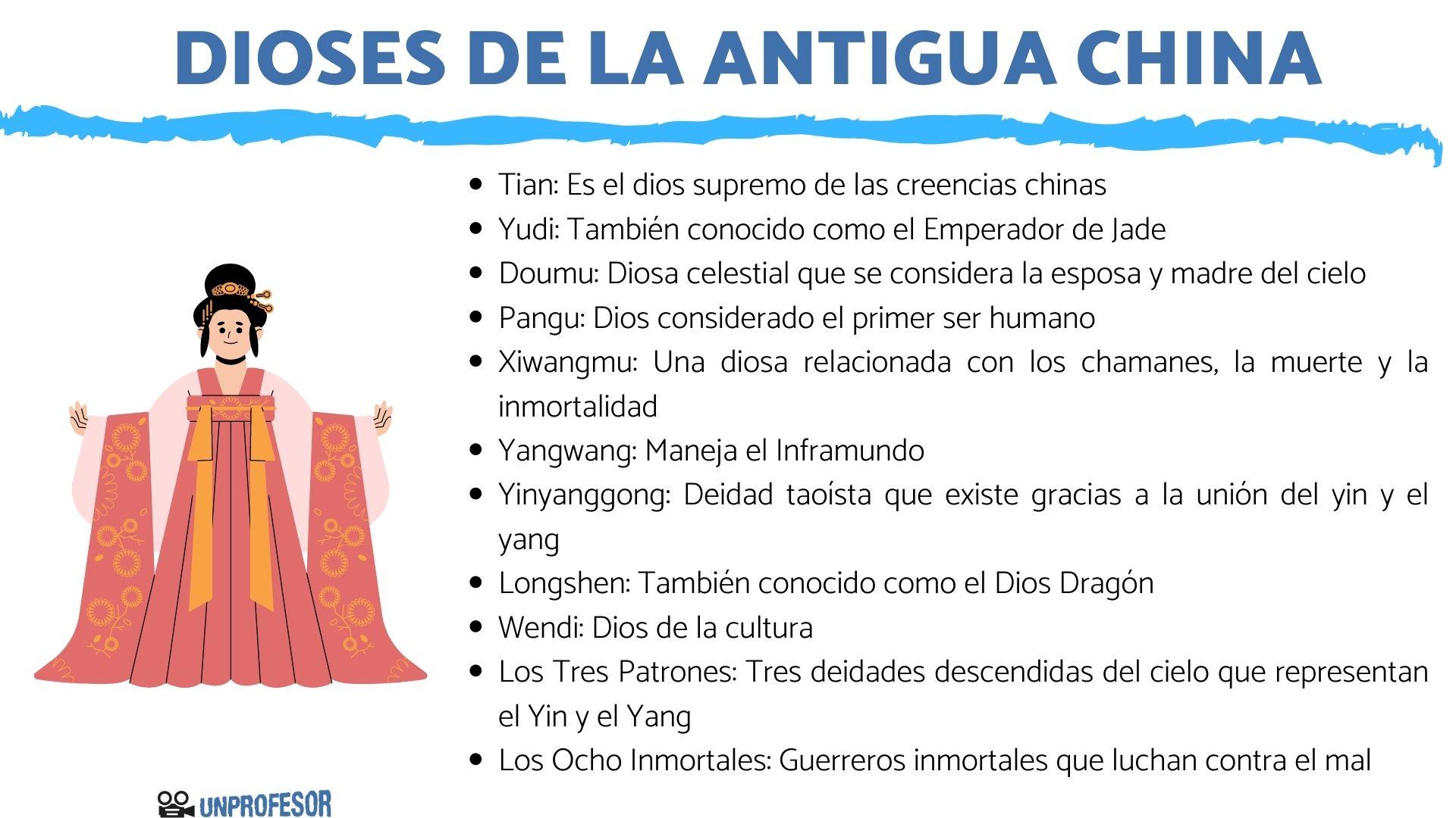 11 dioses de la Antigua CHINA más importantes