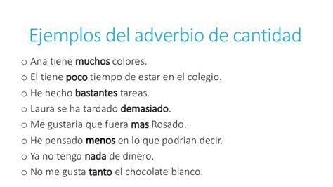 Qué son los ADVERBIOS de cantidad - con ejemplos