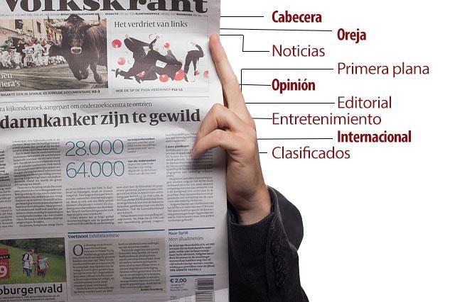 Descubre TODAS las PARTES de un PERIÓDICO - ¡¡con IMÁGENES!!