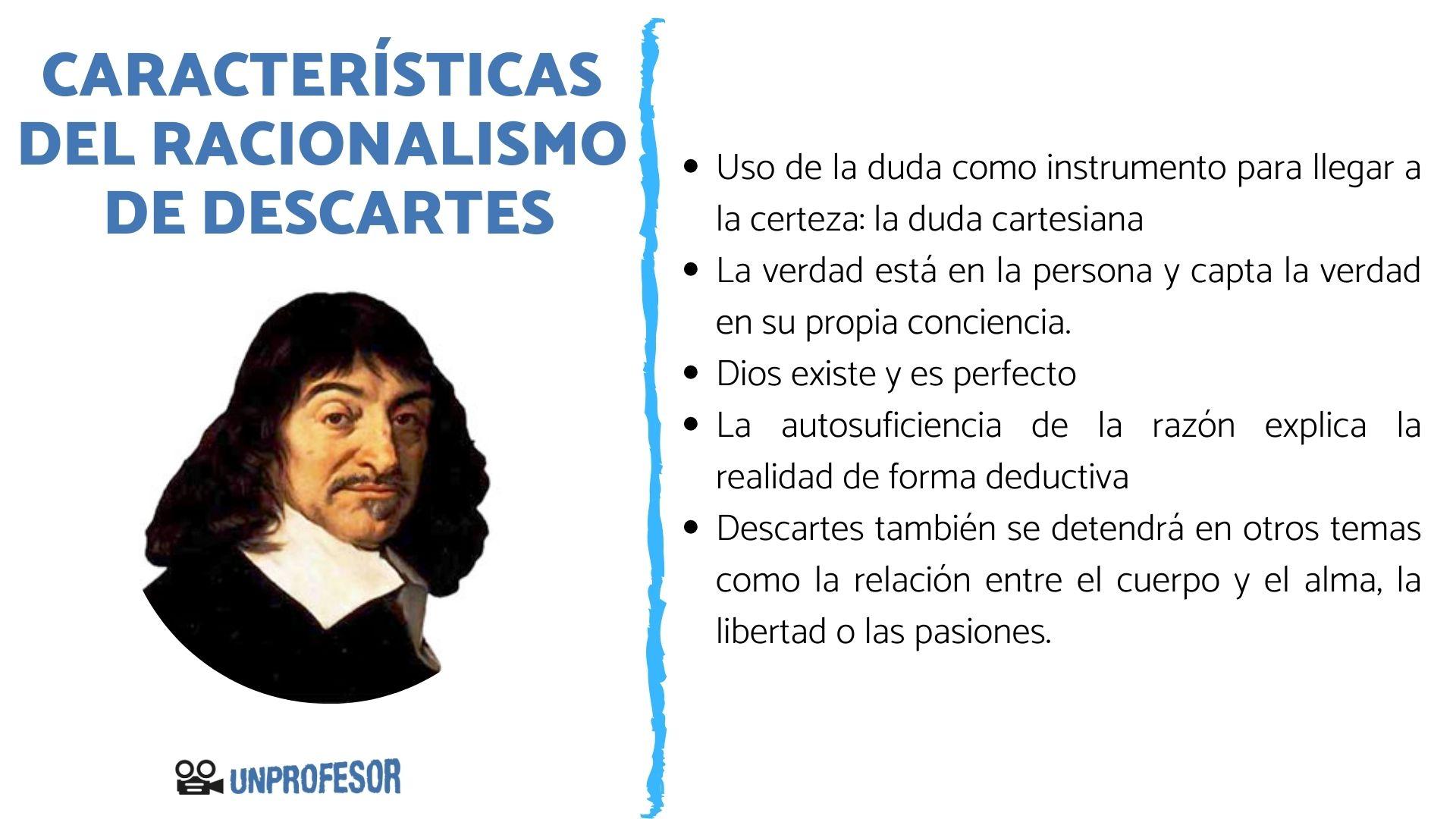 5 características del RACIONALISMO de Descartes - resumen y vídeo