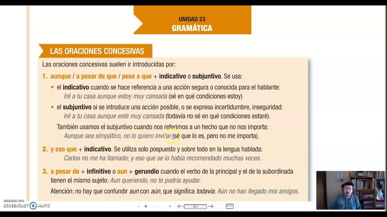 Qué son las conjunciones CONCESIVAS - con ejemplos