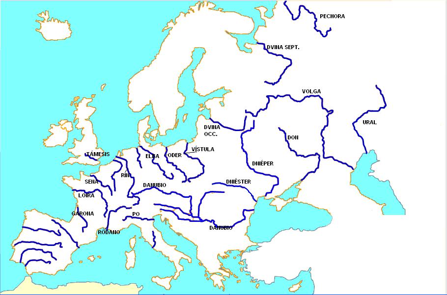 15 principales RÍOS de Europa - con MAPA!