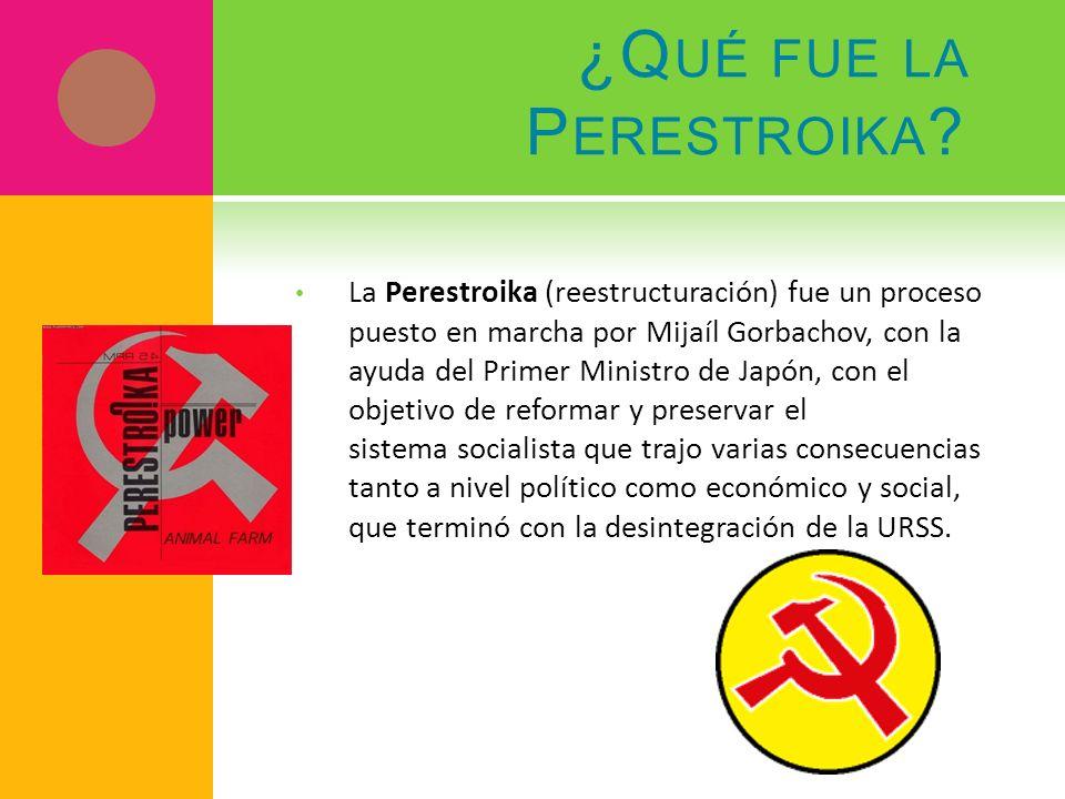 Qué es la PERESTROIKA - CAUSAS y CONSECUENCIAS [Resumen completo]