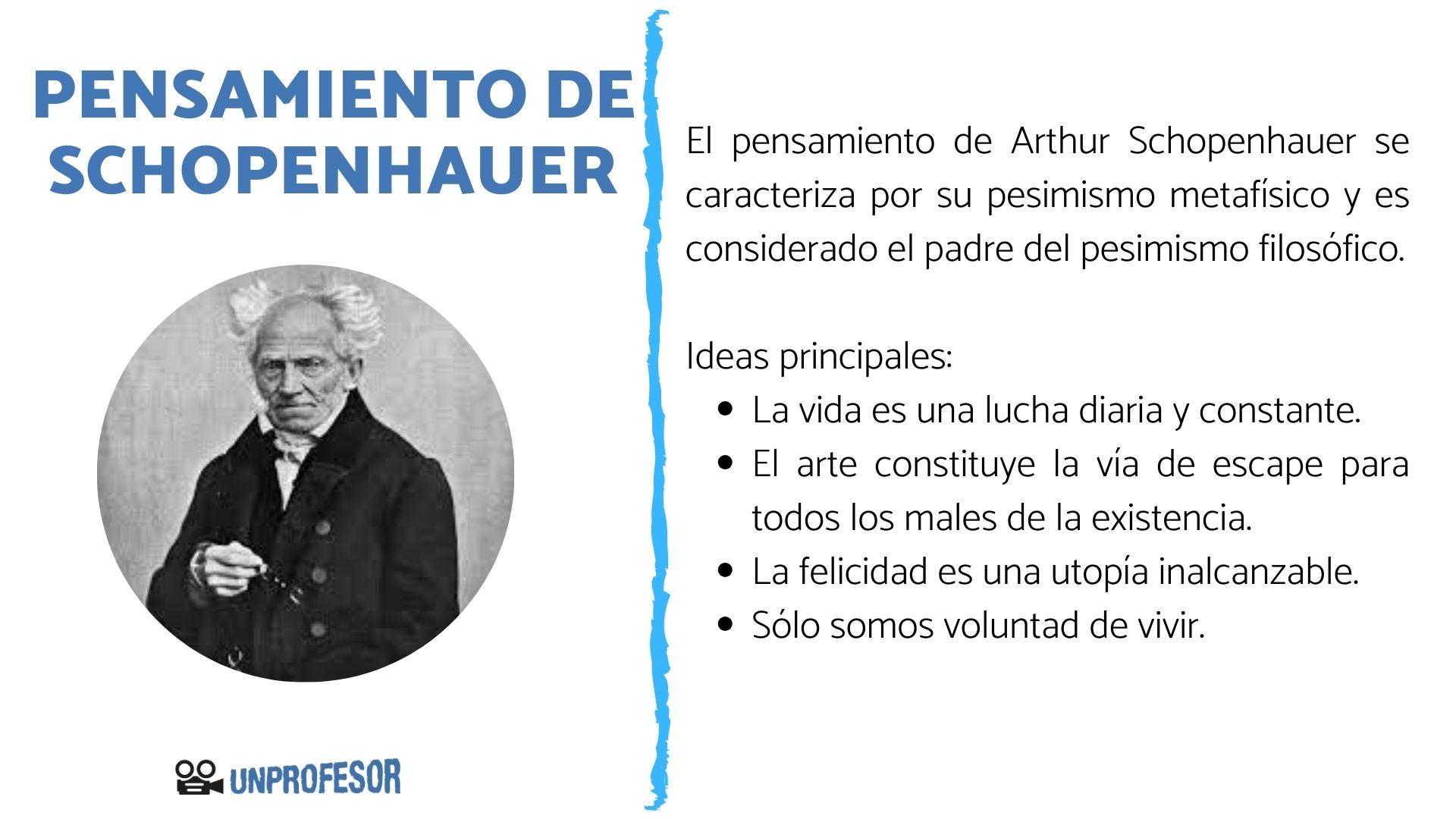 Pensamiento de Schopenhauer - resumen + vídeo