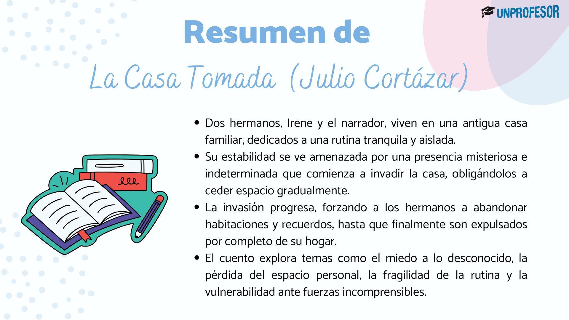 Resumen de Casa Tomada de Julio Cortázar - con ANÁLISIS