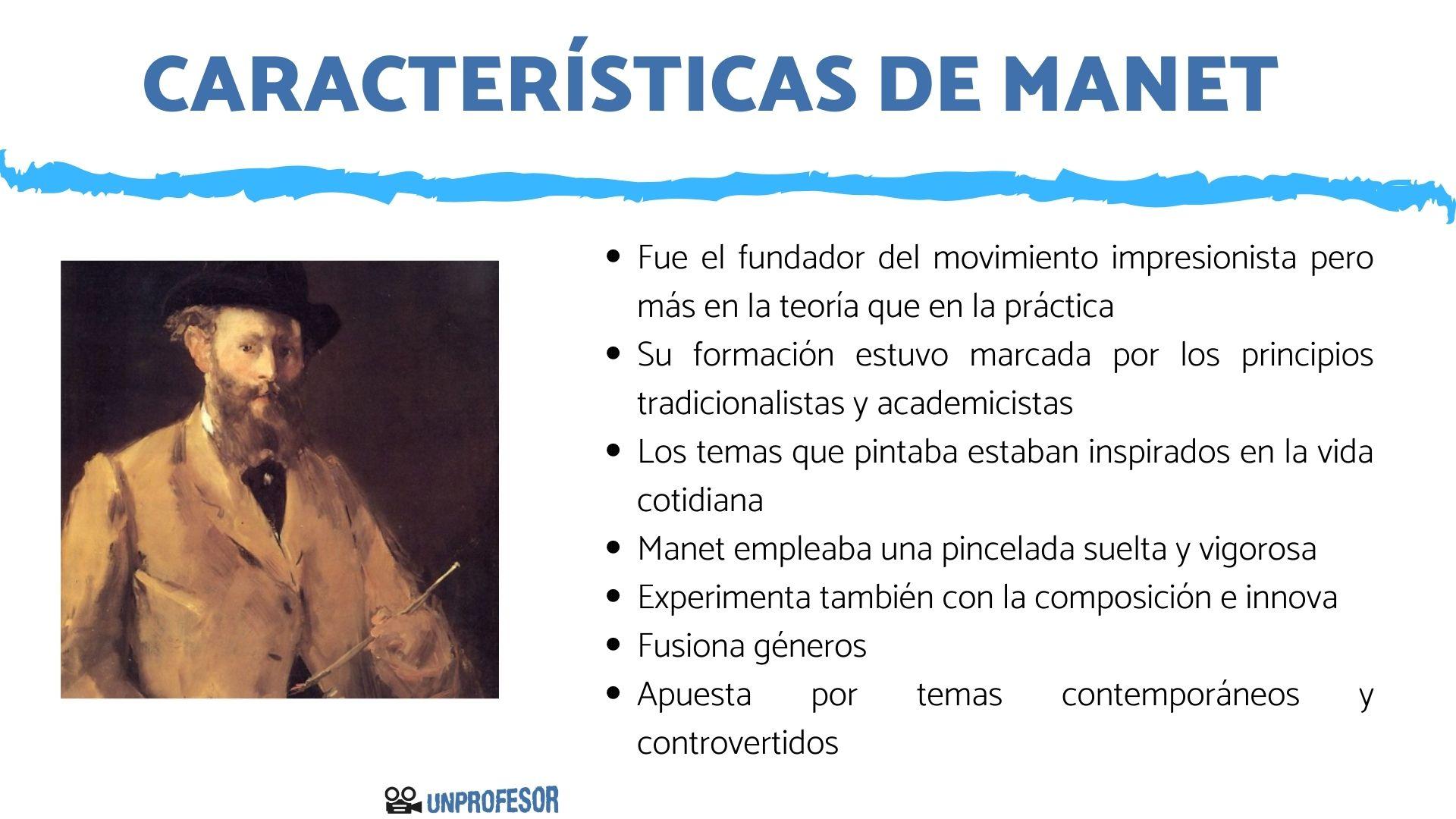 8 características de la pintura de Édouard Manet