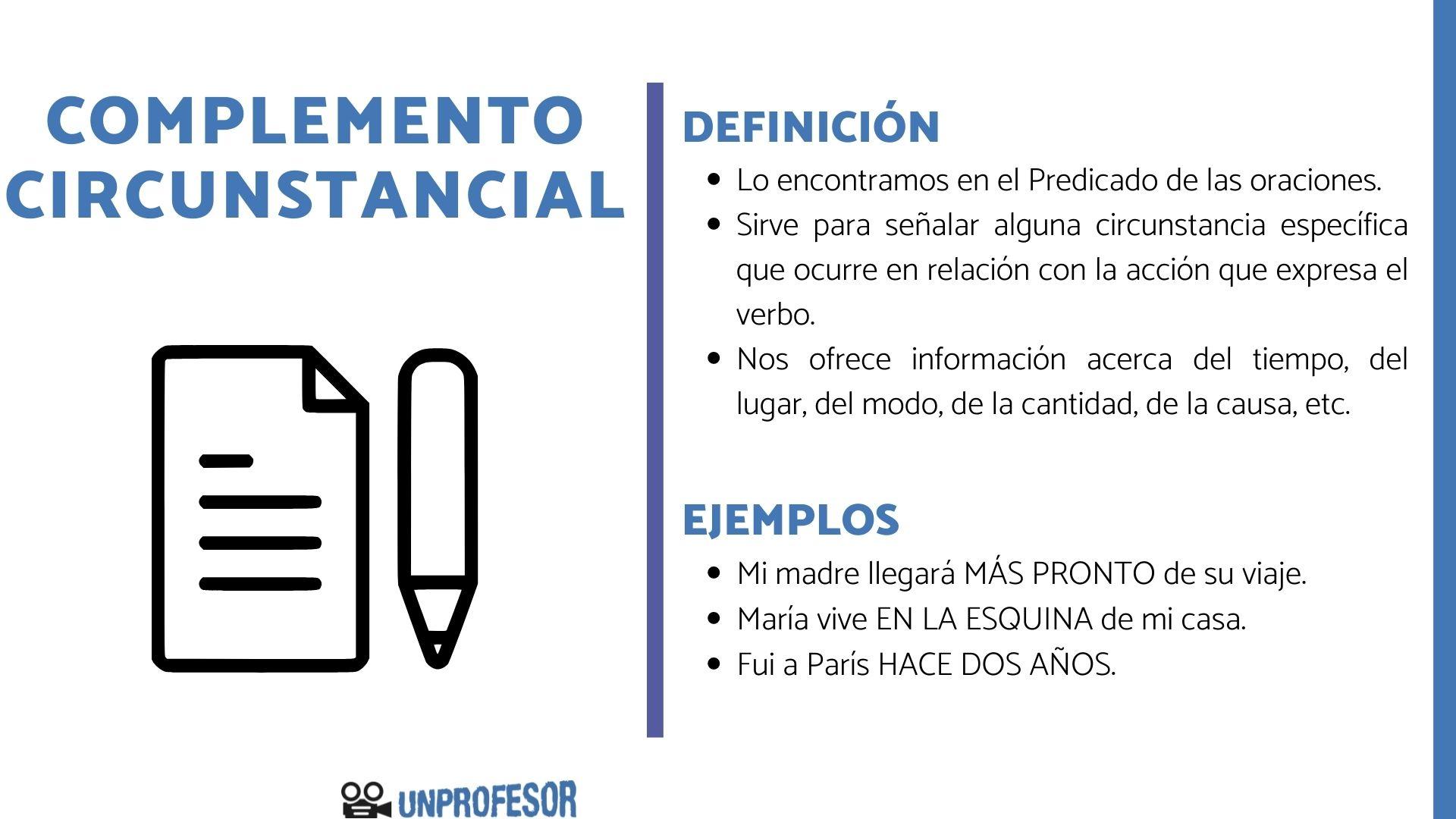 Ejercicios Para Practicar Complemento Circunstancial