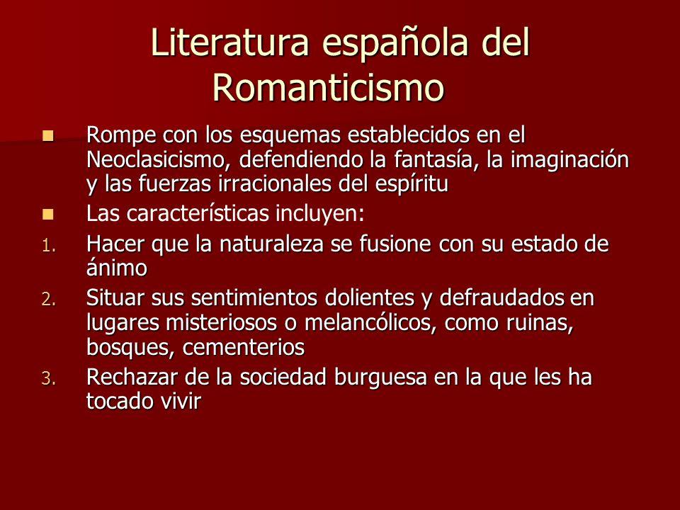 Autores y obras del romanticismo literario español - ¡Los más destacados!