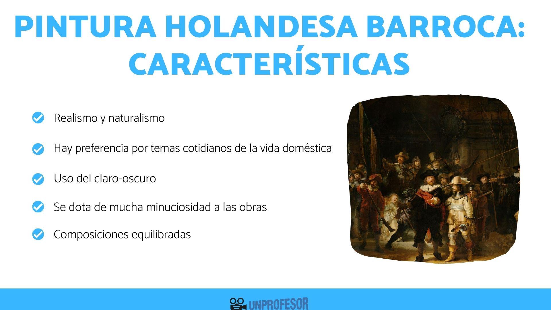 5 características de la pintura BARROCA holandesa y obras