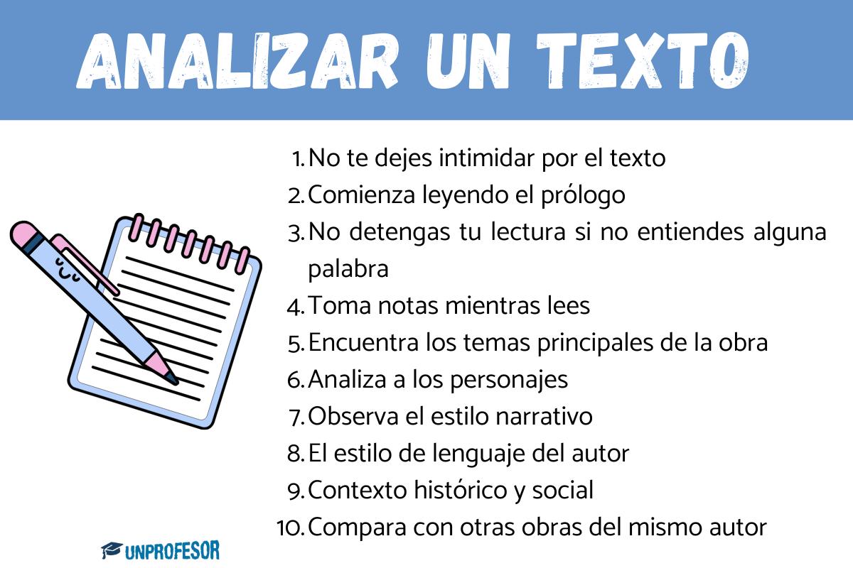 Cómo ANALIZAR un texto en 10 pasos - resumen
