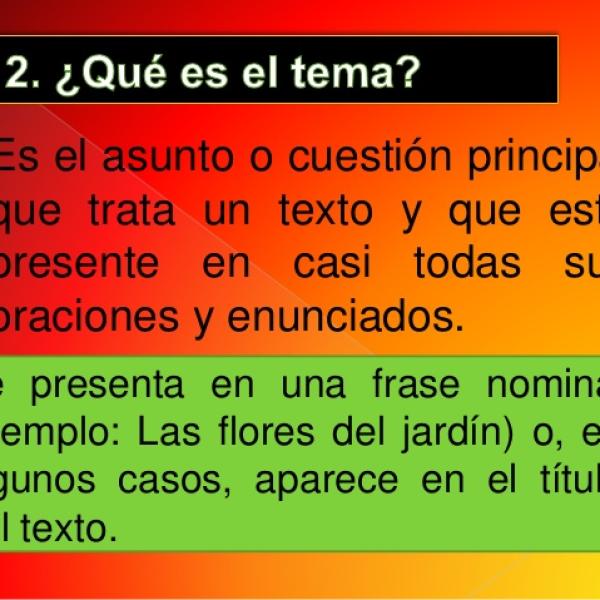 Es Un Tema