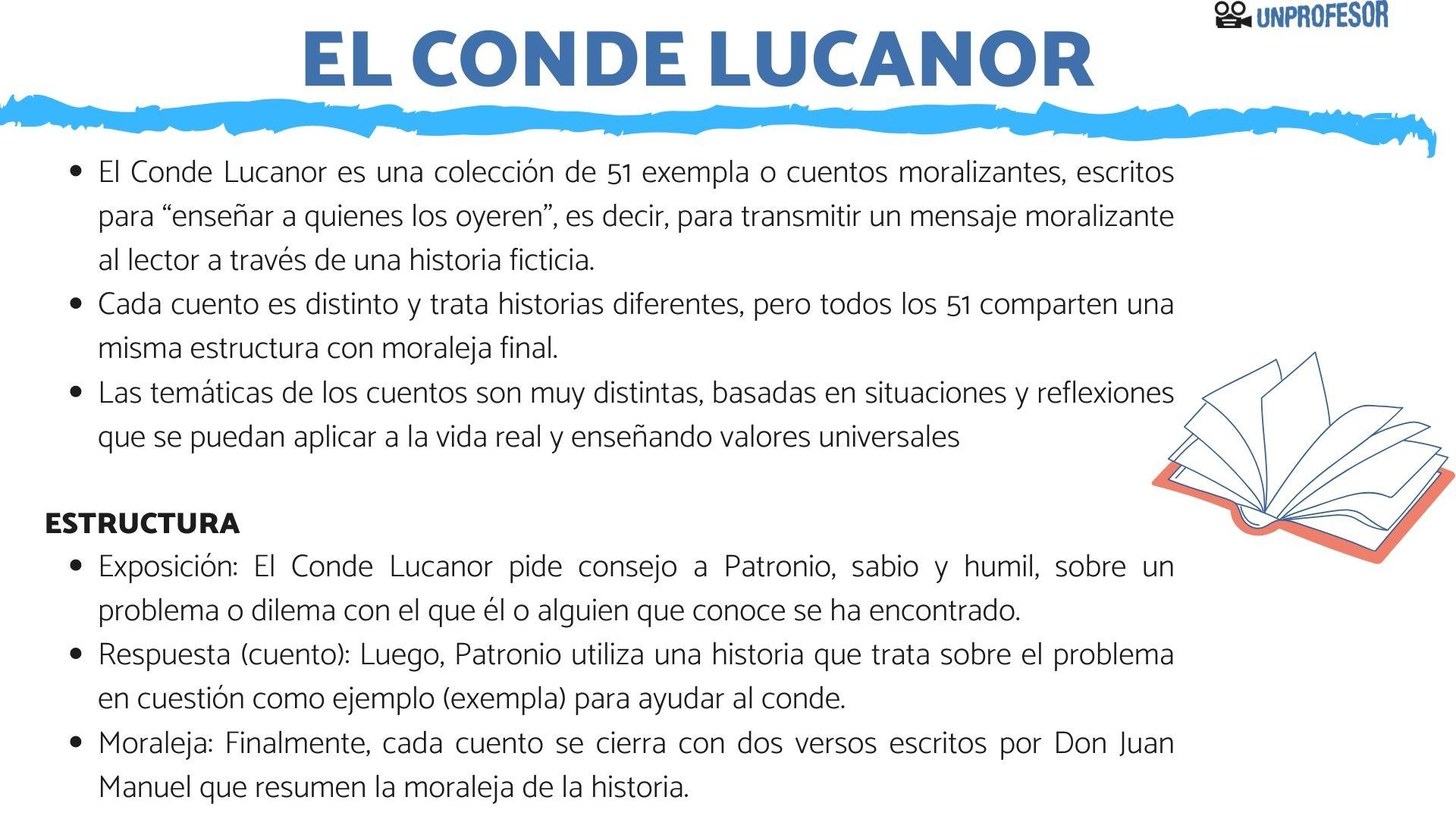 RESUMEN de El Conde Lucanor y ANÁLISIS de esta obra - [ideal para ...