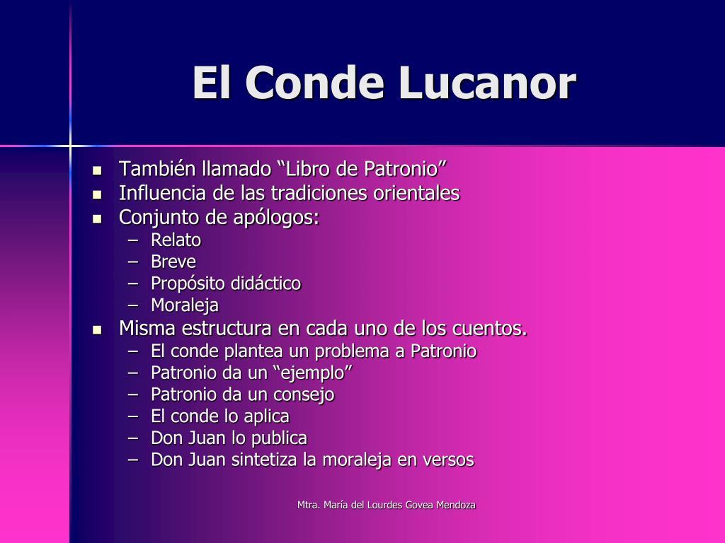 RESUMEN de El Conde Lucanor y ANÁLISIS de esta obra - [ideal para ...