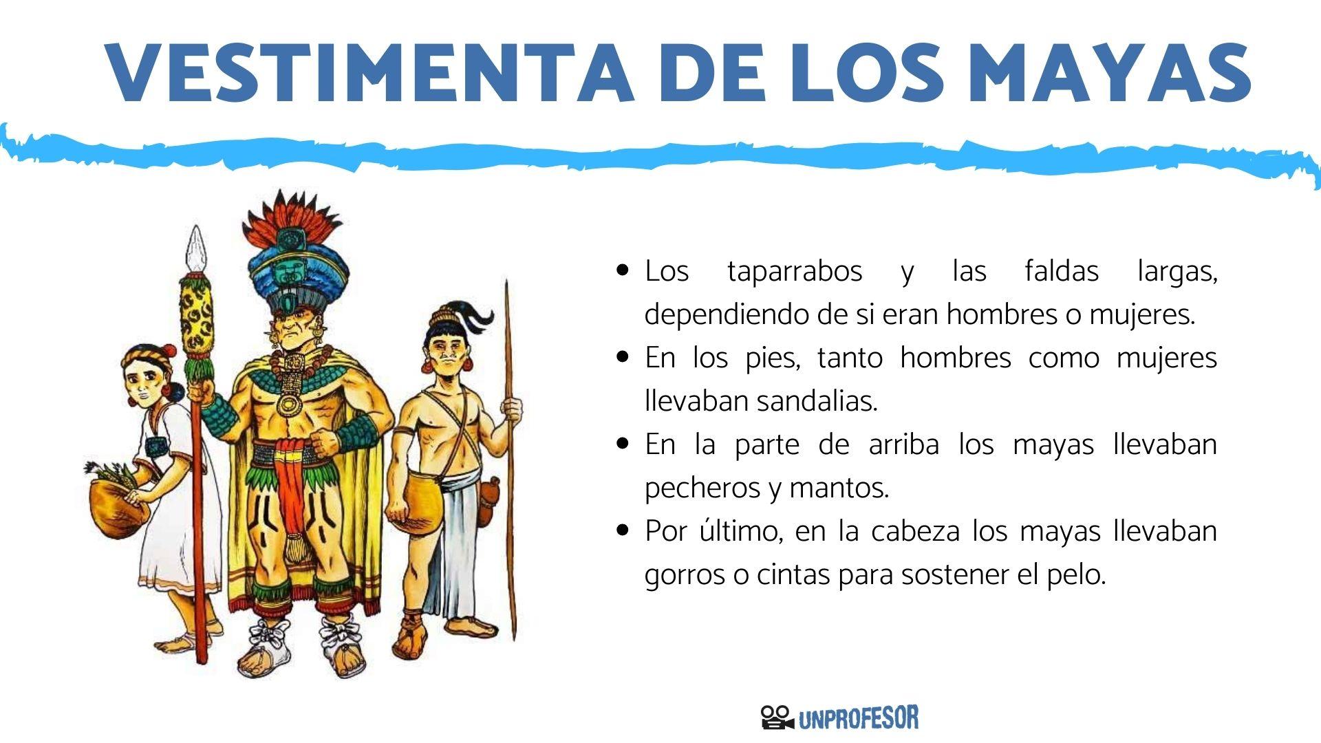Vestimenta de los MAYAS - resumen con imágenes