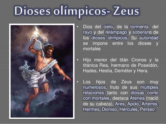 7 características de ZEUS dios Griego