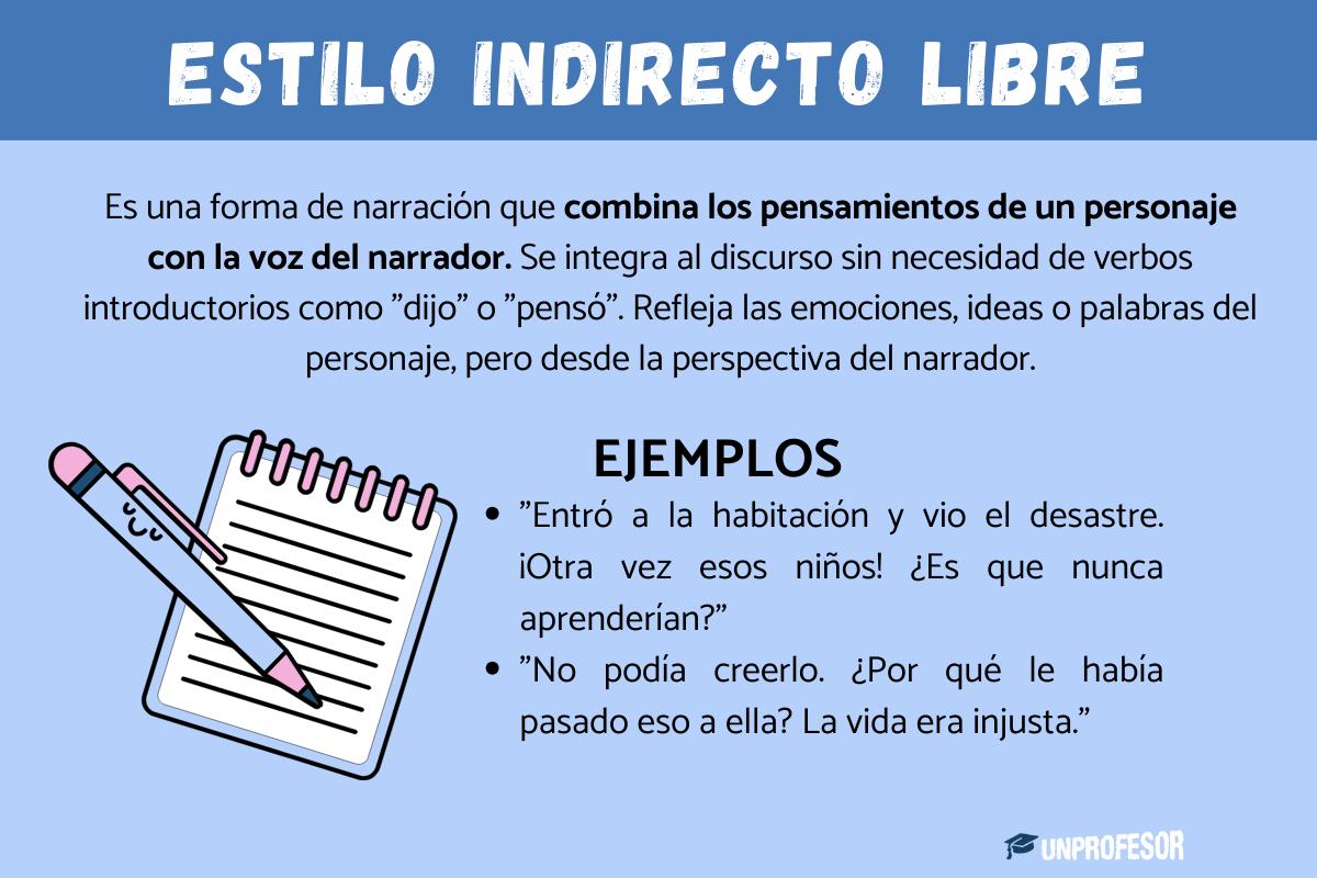 Qué es el estilo INDIRECTO libre - con EJEMPLOS