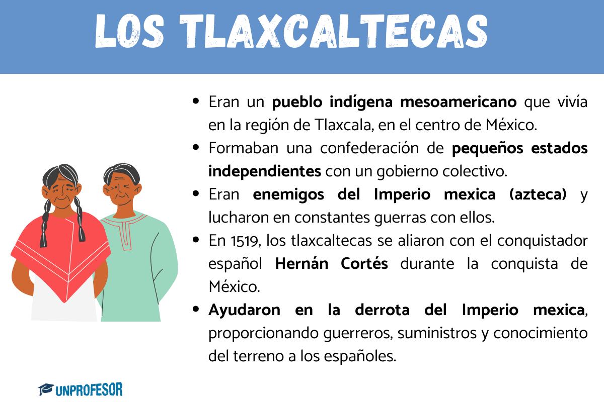 Quiénes eran los TLAXCALTECAS y qué hicieron