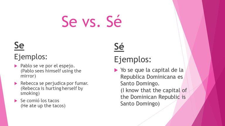+50 EJEMPLOS de oraciones con SÉ y SE - [con VÍDEO fácil]