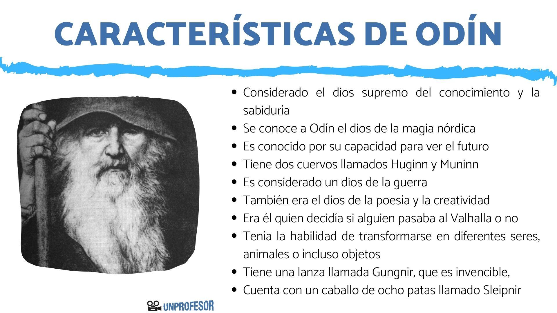 10 características de Odín, dios nórdico