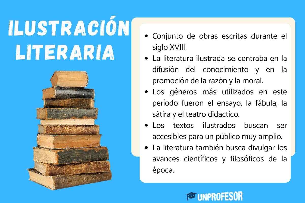 Qué es la ILUSTRACIÓN literaria - definición corta