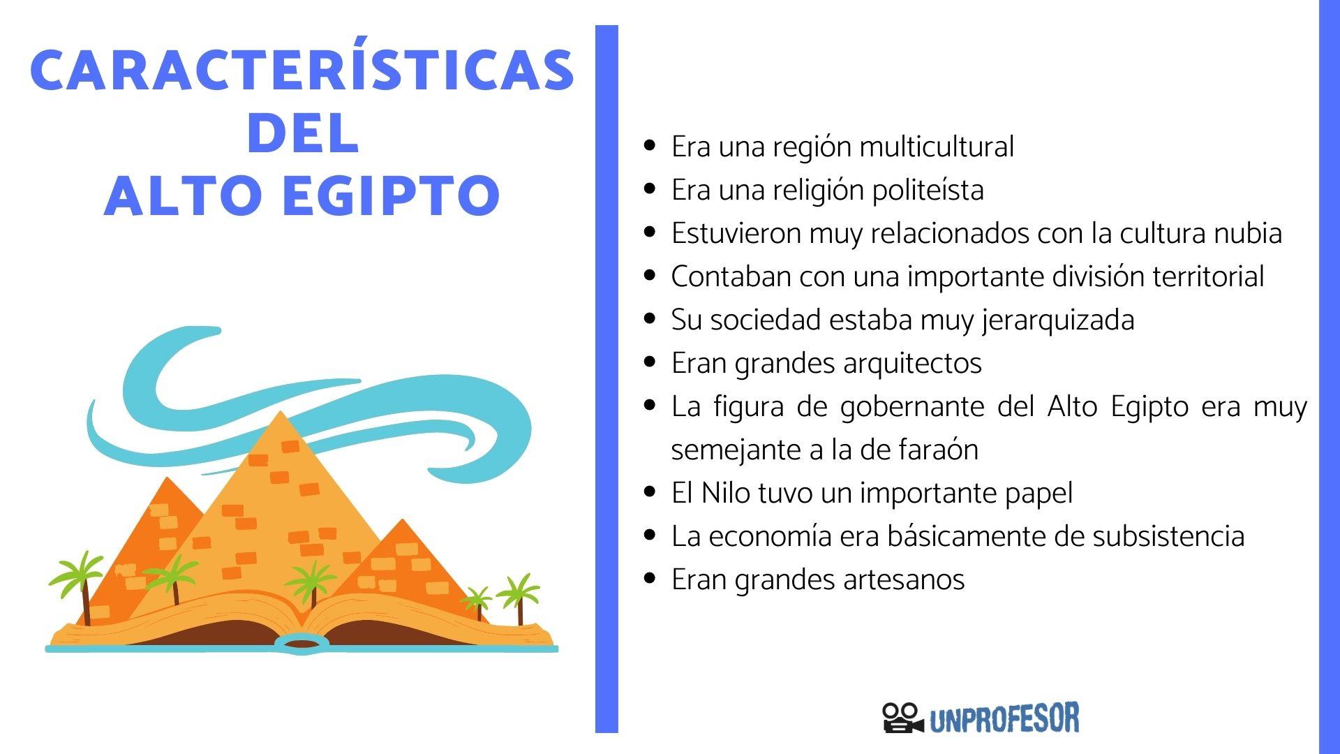 10 características del ALTO Egipto - resumen y vídeo