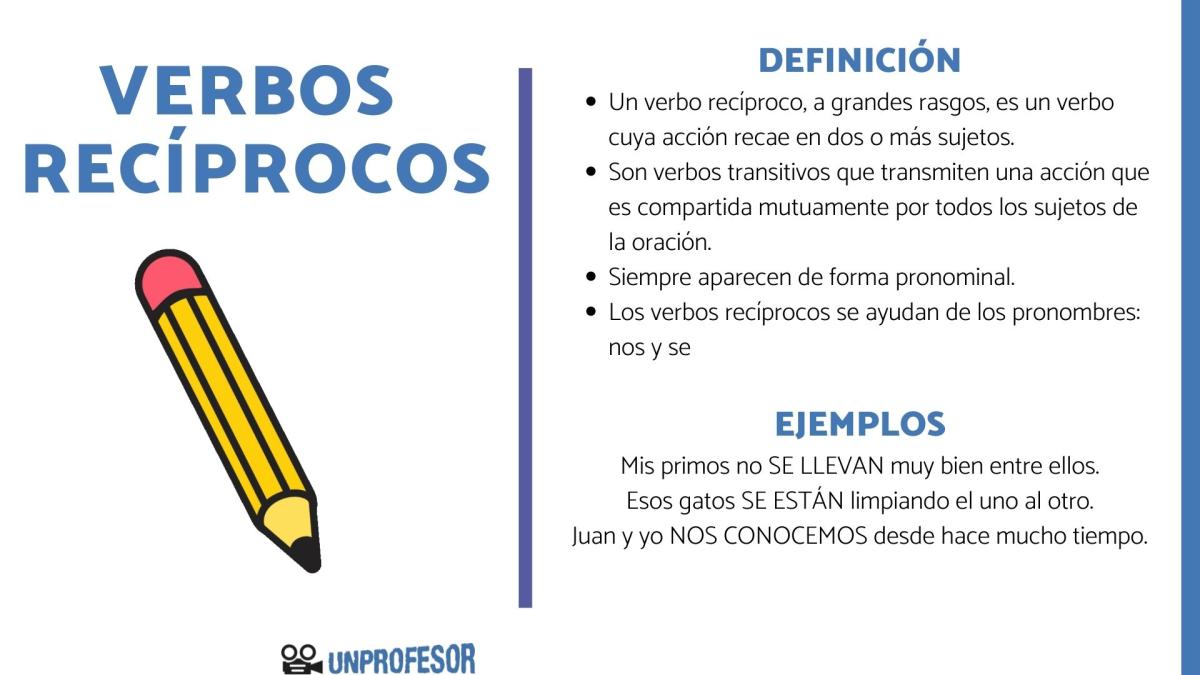 Qué son los verbos RECÍPROCOS - con EJEMPLOS [ideal para niños!]