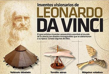 Los inventos de Leonardo da Vinci más importantes