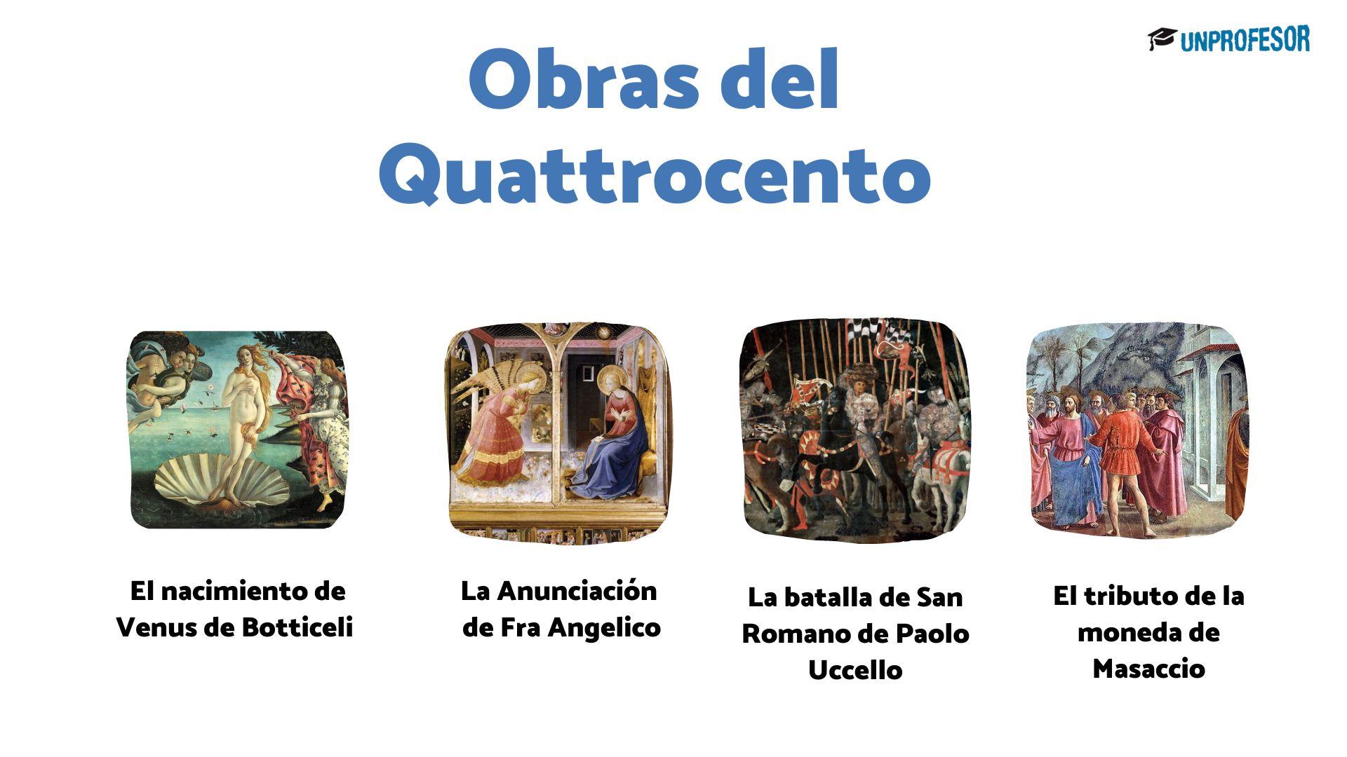 5 obras del QUARTTROCENTO más importantes