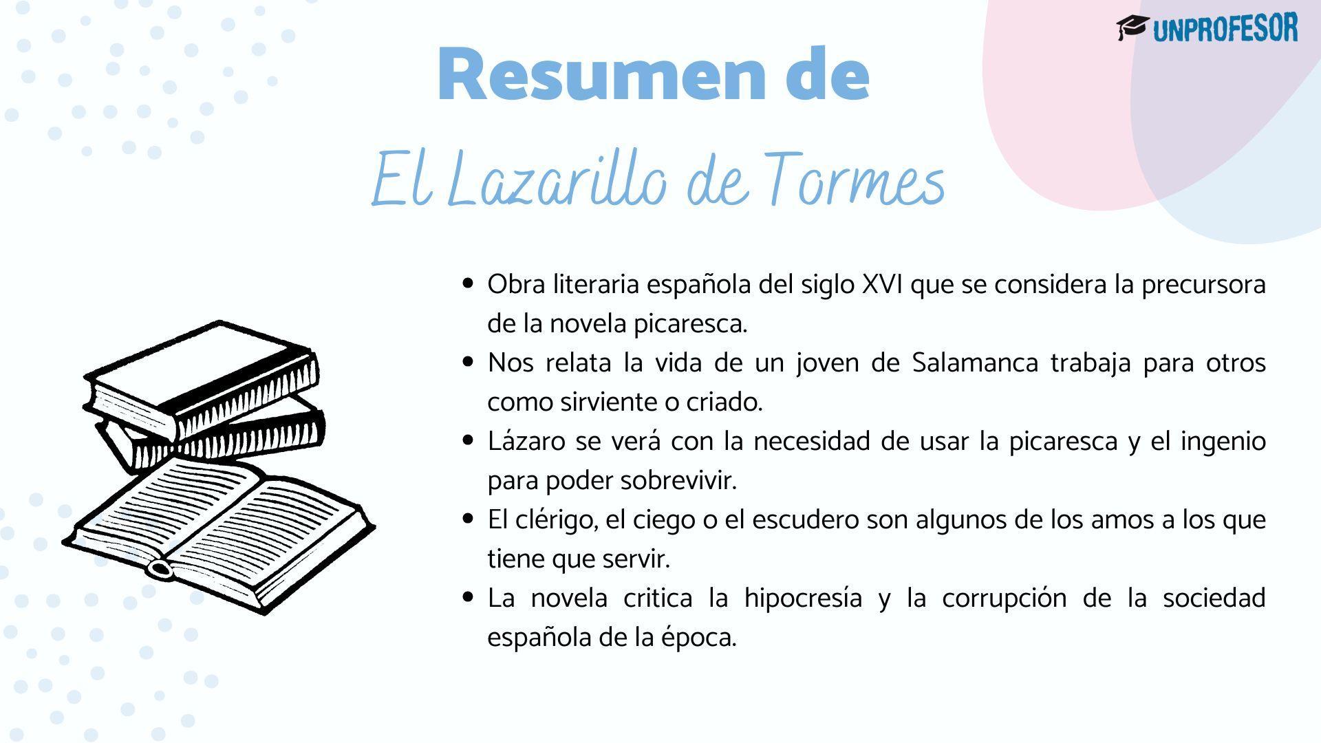 El Lazarillo de Tormes - RESUMEN completo, autoría y personajes