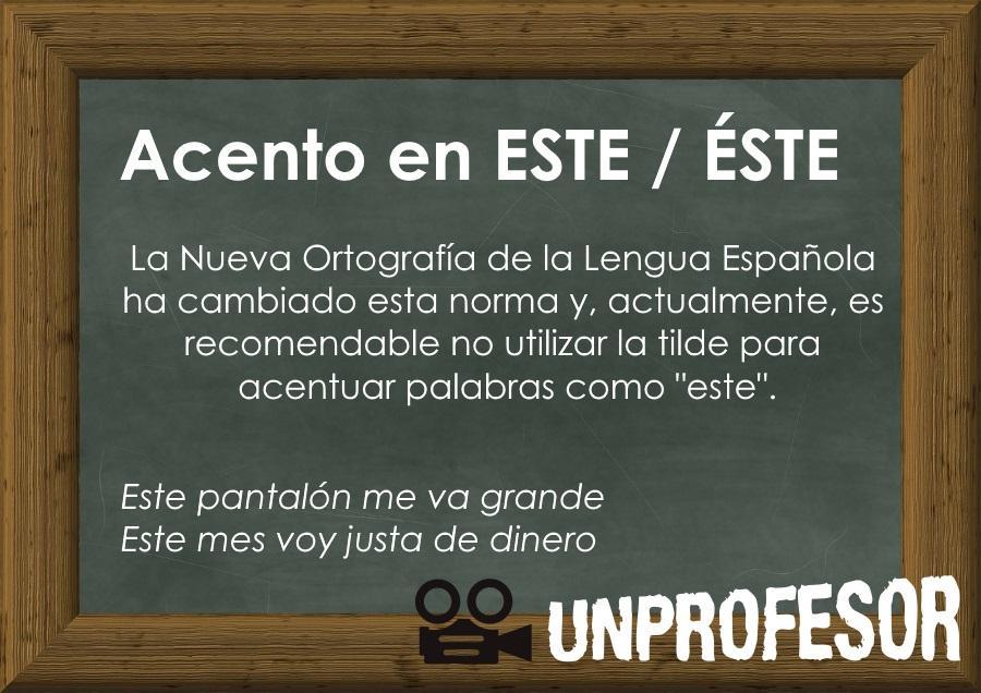 Diferencias entre ESTE y ÉSTE - [con EJERCICIOS] ¡RESUMEN!