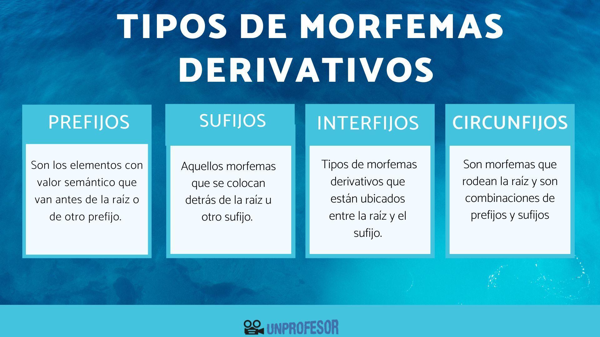 8 tipos de morfemas y ejemplos