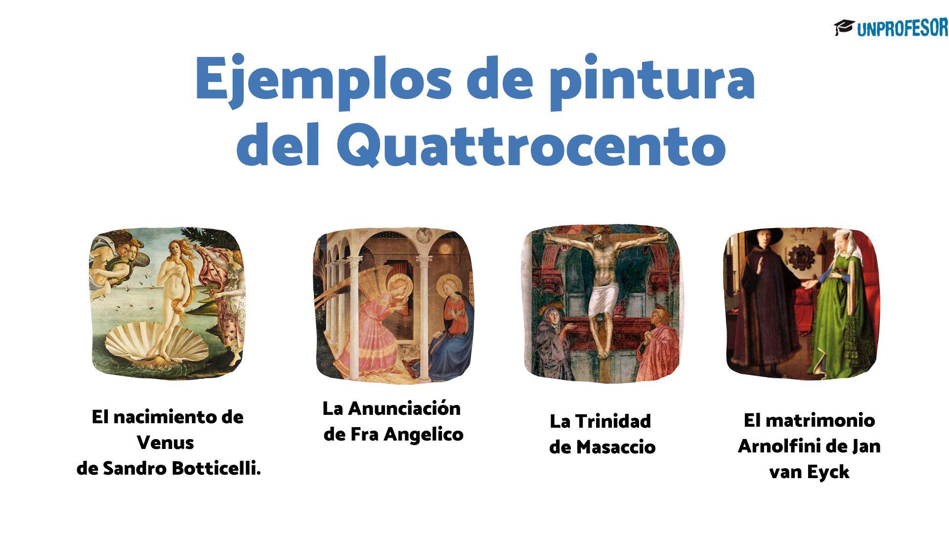 4 ejemplos de la PINTURA del Quattrocento